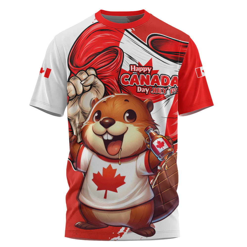 Canada T-Shirt True North Cheer Canada Day Beaver Edition | Canuckmaple ...