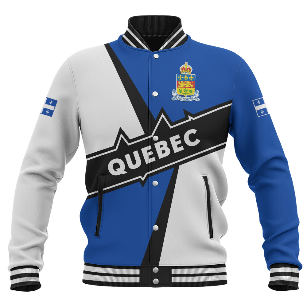 Quebec Baseball Jacket Loyal True North Provincial Style | Canuckmaple ...